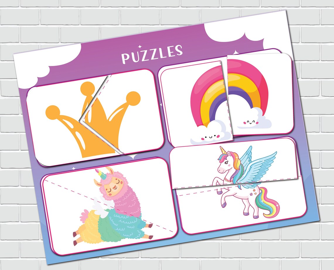 Unicorns Busy Book Preschool Learning Binder Printable - Etsy