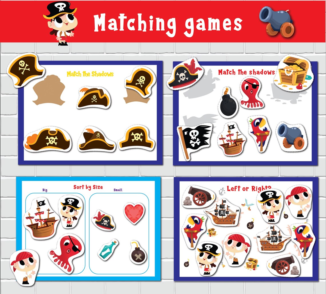 Pirates Busy Book Preschool Learning Binder Toddler Quiet Book - Etsy