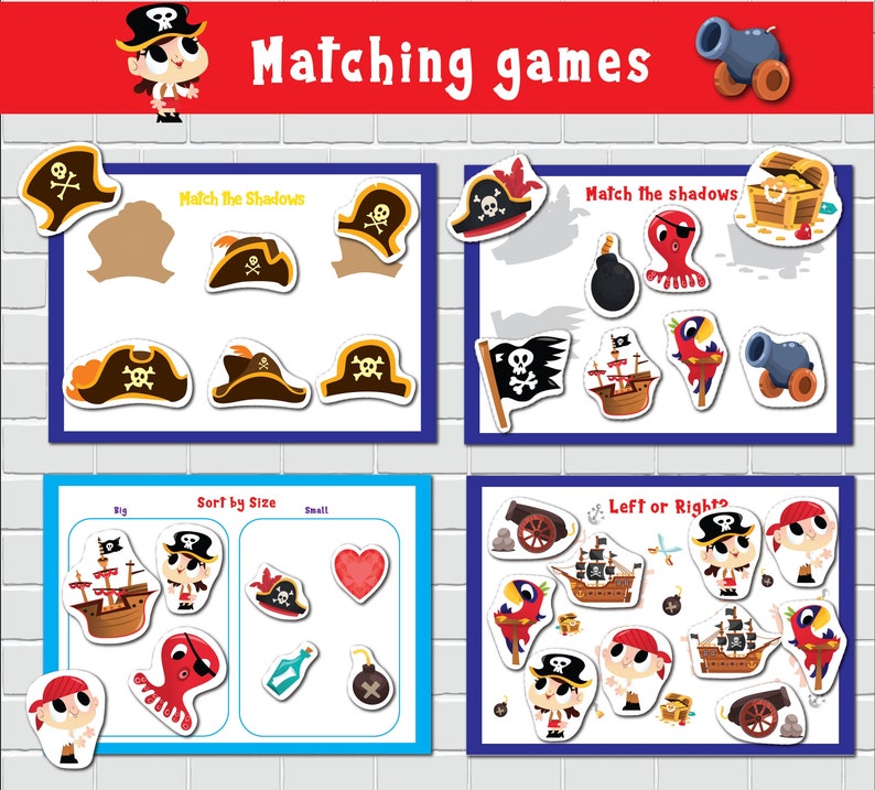 Pirates Busy Book Preschool Learning Binder Toddler Quiet Book - Etsy