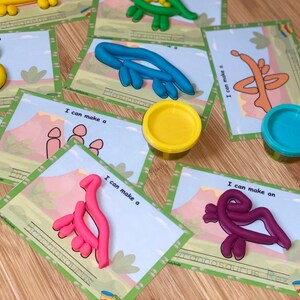 Dinosaurs Play Dough Mats, Printable Play Doh, Preschool Activities ...