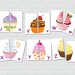 Cupcakes Alphabet Matching Cards, Toddler Matching Game, ABC Learning ...