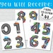 Numbers Flashcards 0-9, Preschool Counting Flash Cards, Montessori ...