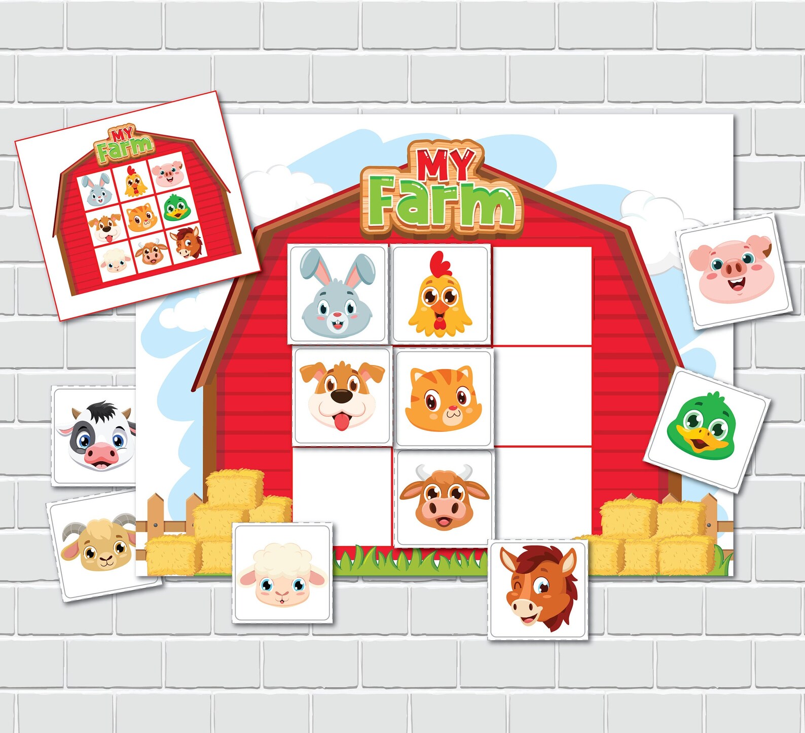 Animal Pattern Match Activities, Toddler Busy Book Pages, Learning ...