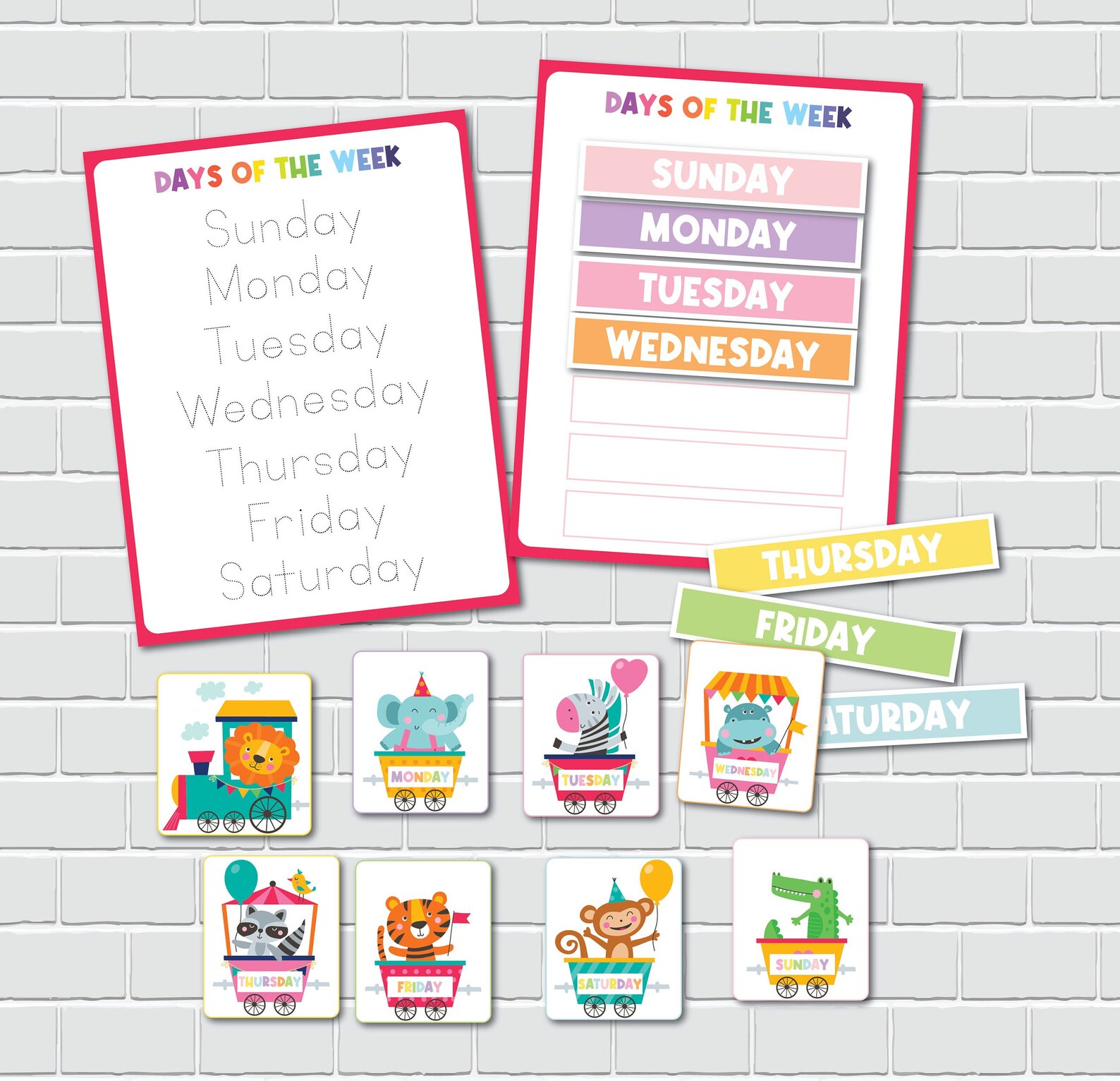 Days of the Week Printable Activity for Kids. Circle Time Learning ...