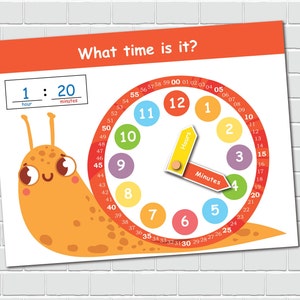 Learning Time Printable Clock, Telling Time Learning Activities ...