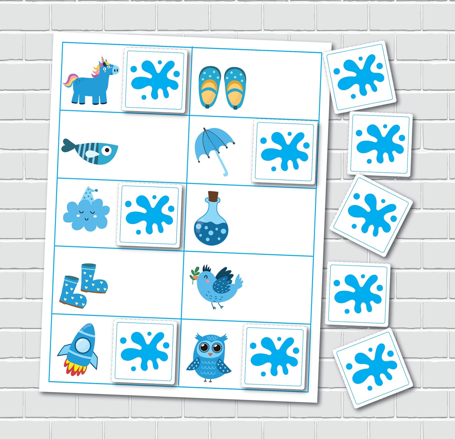 Errorless Colors Matching Games and Activities for Kids, File Folder ...