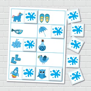 Errorless Colors Matching Games and Activities for Kids, File Folder ...