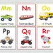 Alphabet Flashcards, Transportation Theme, ABC Printable Flash Cards ...