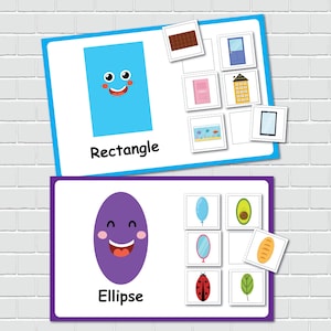 Errorless Shape Matching Games, Shapes Busy Book, File Folder Games ...