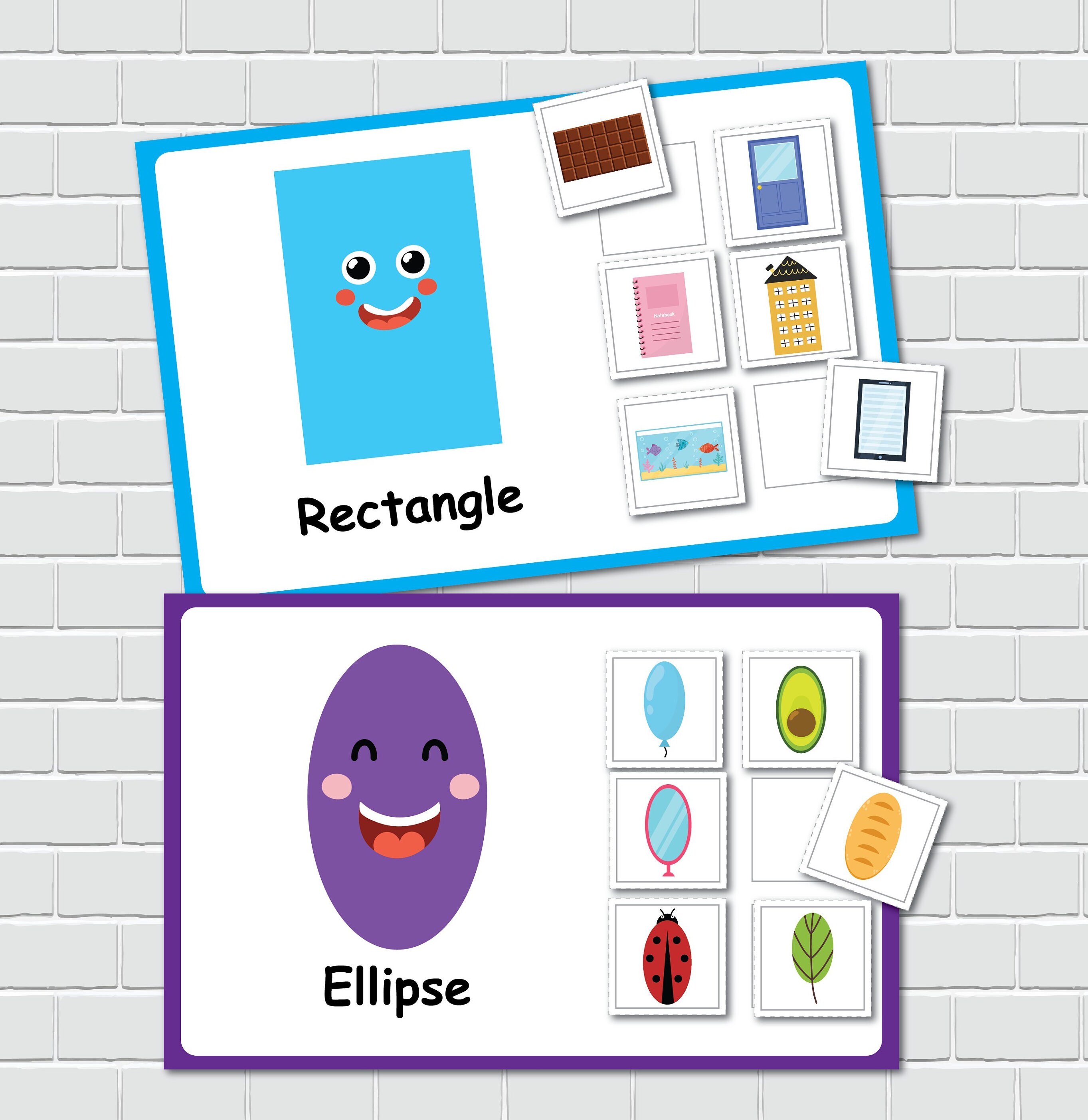 Errorless Shape Matching Games, Shapes Busy Book, File Folder Games ...