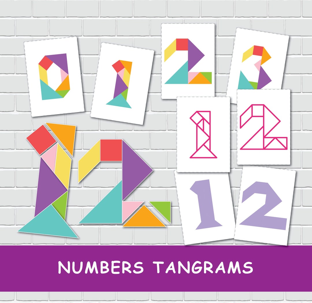 Tangram Numbers, Logic Puzzle for Preschool and Kindergarten ...