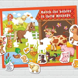 Farm Busy Book, Toddler Quiet Book, Preschool Learning Binder, Farm ...