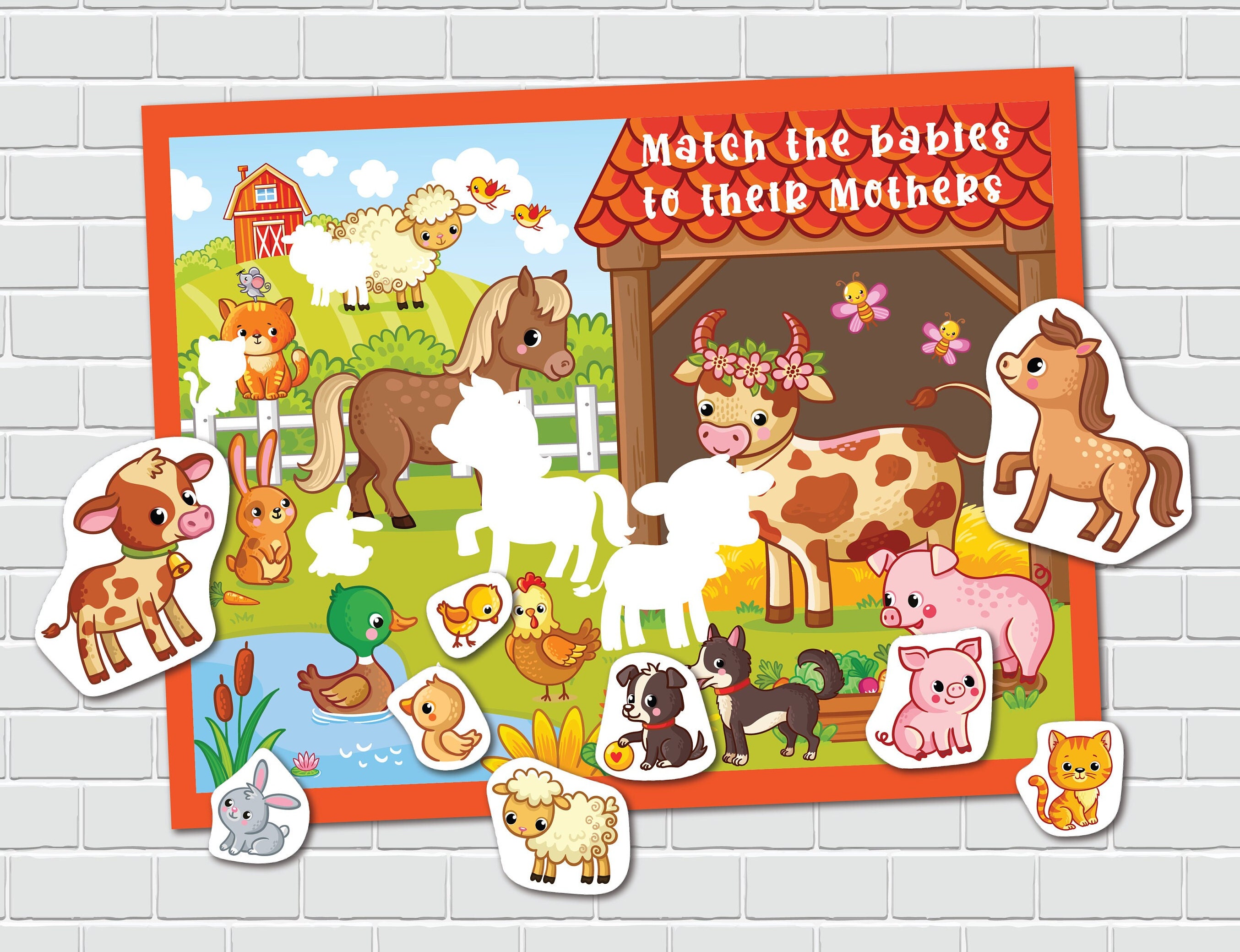 Farm Busy Book, Toddler Quiet Book, Preschool Learning Binder, Farm ...
