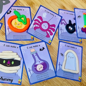 Halloween Play Dough Mats, Printable Play Doh, Preschool Activities ...