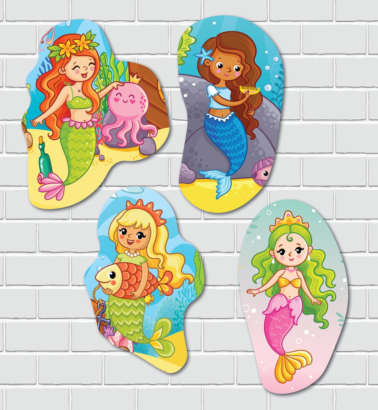 Mermaids Lacing Cards Preschool Fine Motor Skill Activity - Etsy