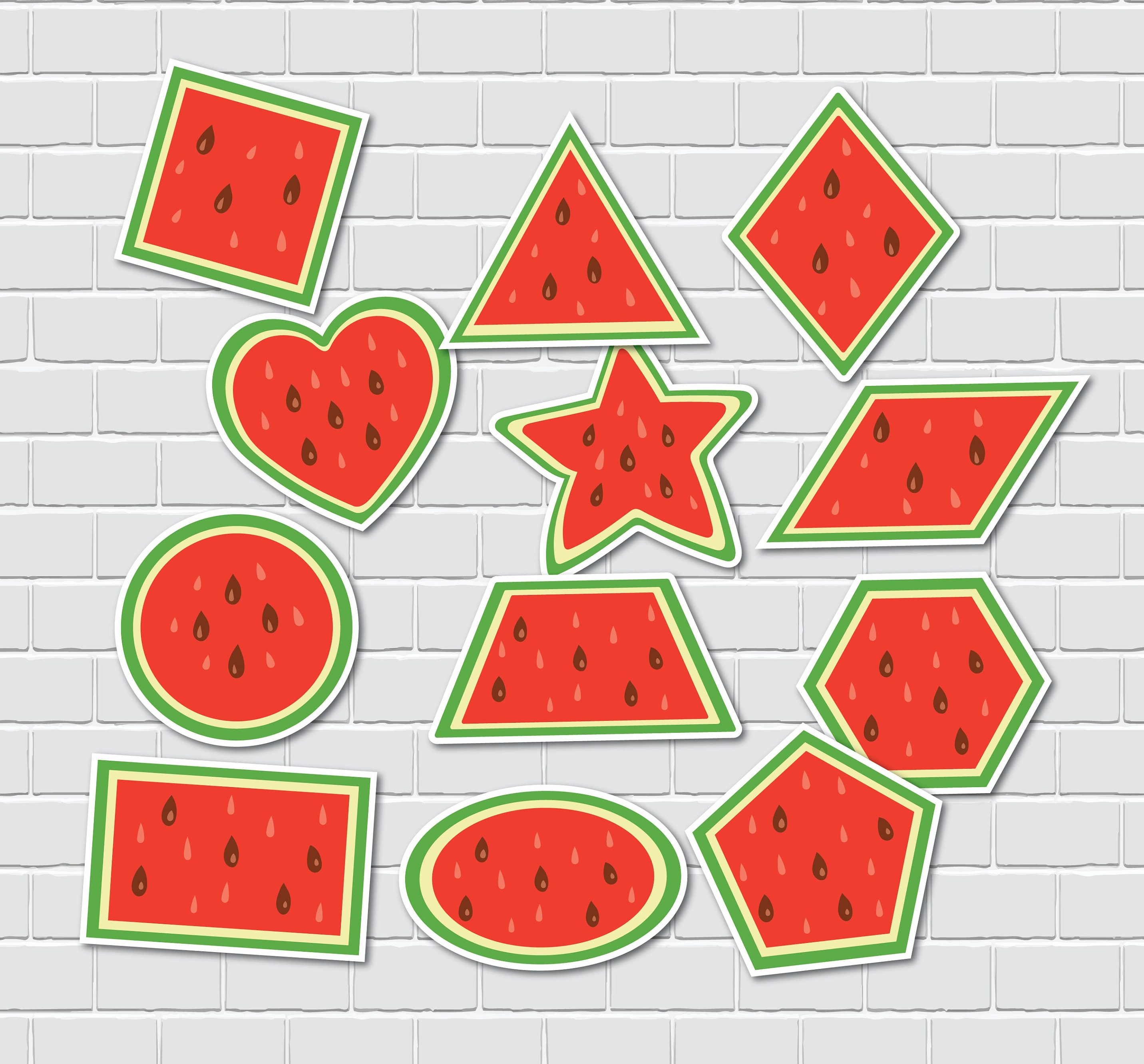 Watermelon Shape Matching Activity, 2D Shapes, Summer Busy Book Page ...