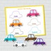 Cars Color Matching Activity for Kids, Toddler Printable, Montessori ...