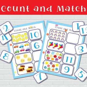 Math Busy Book Printable Worksheets for Pre-k Learning. Toddler ...