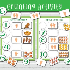 Forest Busy Book Toddler Learning Binder Preschool Worksheets ...