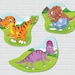 Dinosaurs Lacing Cards, Preschool Fine Motor Skills Activity, Toddler ...