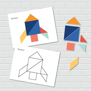 Transportation Theme Printable Tangrams Puzzle Activity for Preschool ...