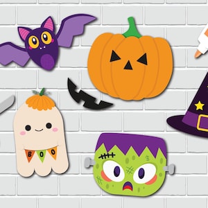 Halloween Cut Out and Glue Activity for Kids. Preschool Cutting ...