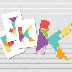 Alphabet Tangrams, ABC Puzzle for Preschool and Kindergarten ...