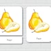 Fruits Three Part Cards Montessori Flashcards Homeschool - Etsy