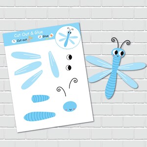 Bugs Cut Out and Glue Crafts for Kids.insects Cut Out and Paste ...