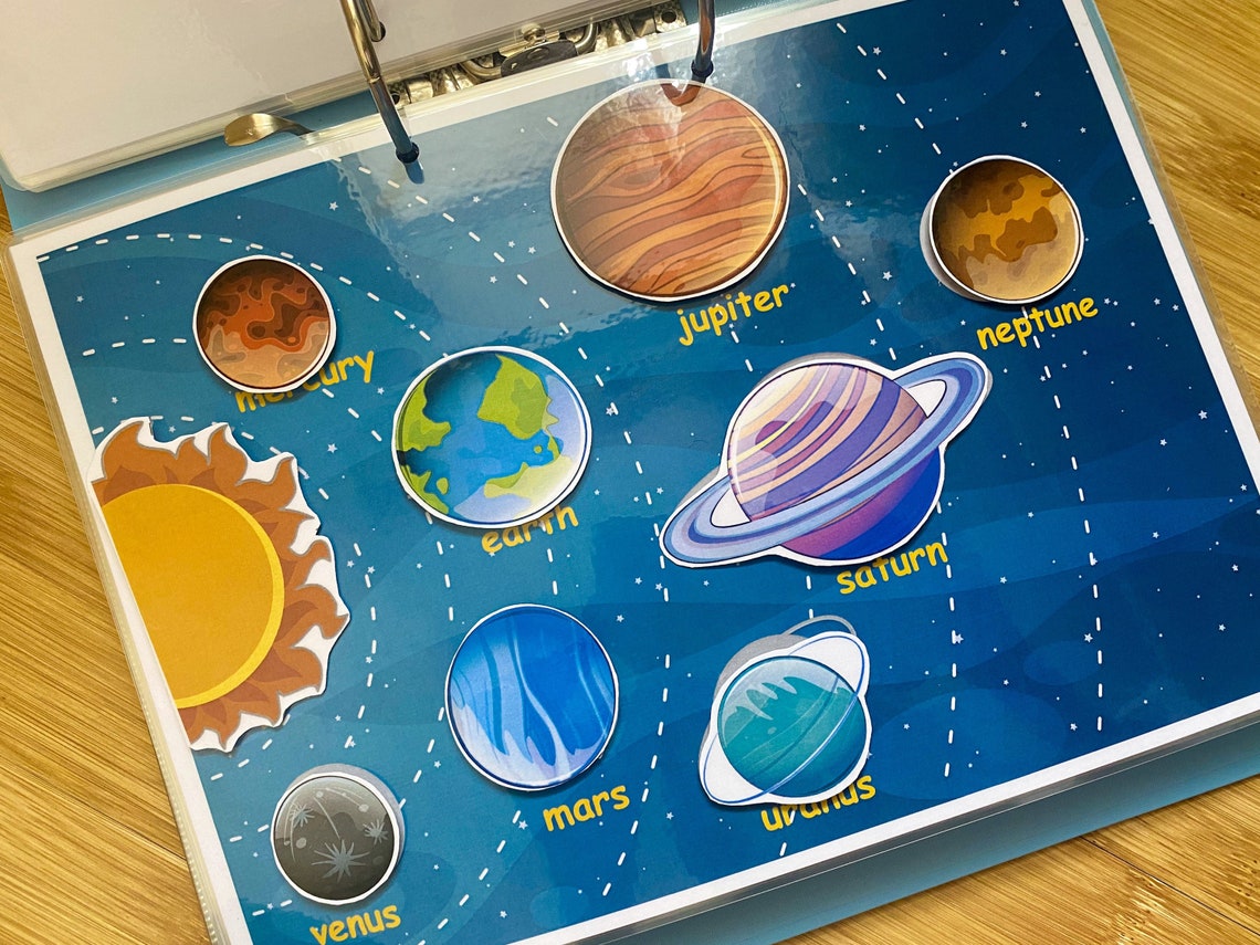 Outer Space and Solar System Universe Busy Book Printable - Etsy