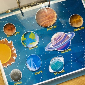 Outer Space and Solar System Universe Busy Book Printable, Toddler ...