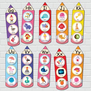 Alphabet Matching Activity for Kids, ABC Busy Book, Preschool Learning ...