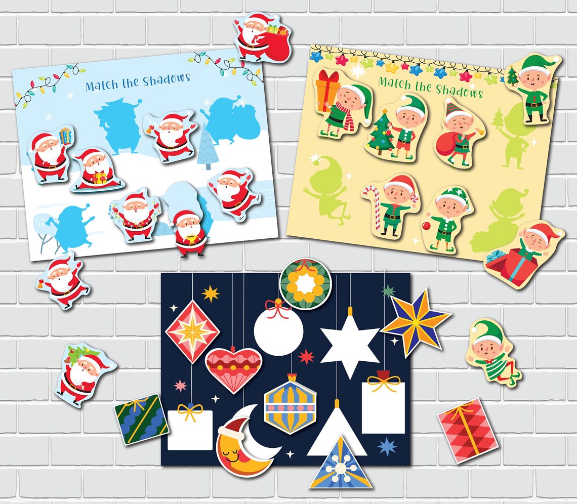 Christmas Busy Book. Preschool Learning Binder. Toddler Quiet - Etsy