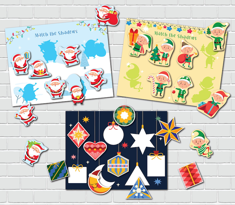 Christmas Busy Book. Preschool Learning Binder. Toddler Quiet - Etsy