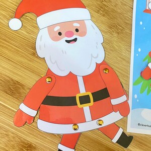 Build a Santa Activity. Christmas Paper Doll. Pretend Play Winter ...