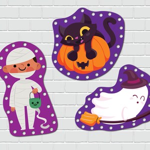 Halloween Lacing Cards, Preschool Fine Motor Skill Activity, Fall ...