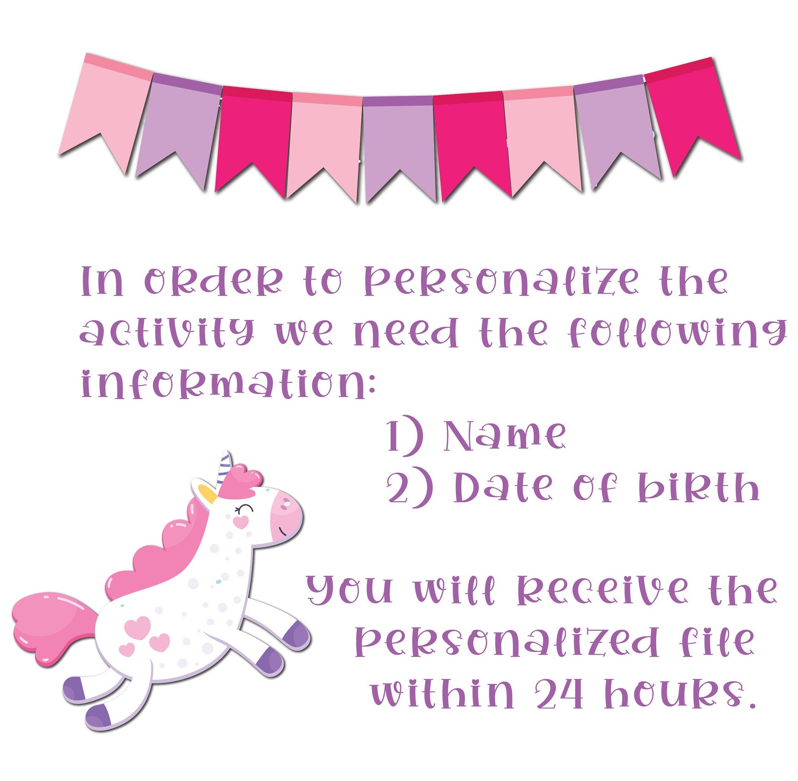 Personalized Unicorn Name Spelling Activity About Me - Etsy