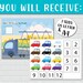 Toddler Busy Book Page Car Theme Activity Preschool Counting Worksheets ...