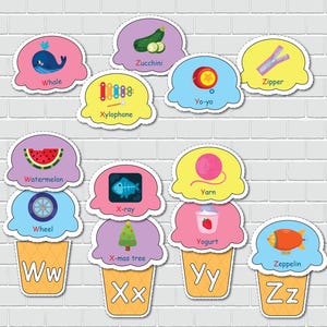 Ice Cream Alphabet Matching Activity. ABC Busy Book. Learning ...