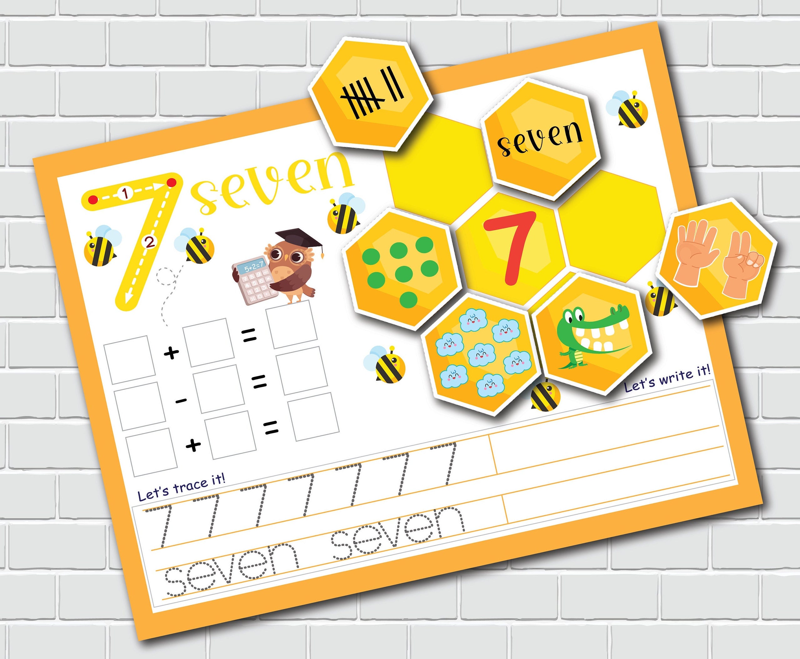 Counting Activity Math Busy Book Pages Preschool Learning - Etsy UK