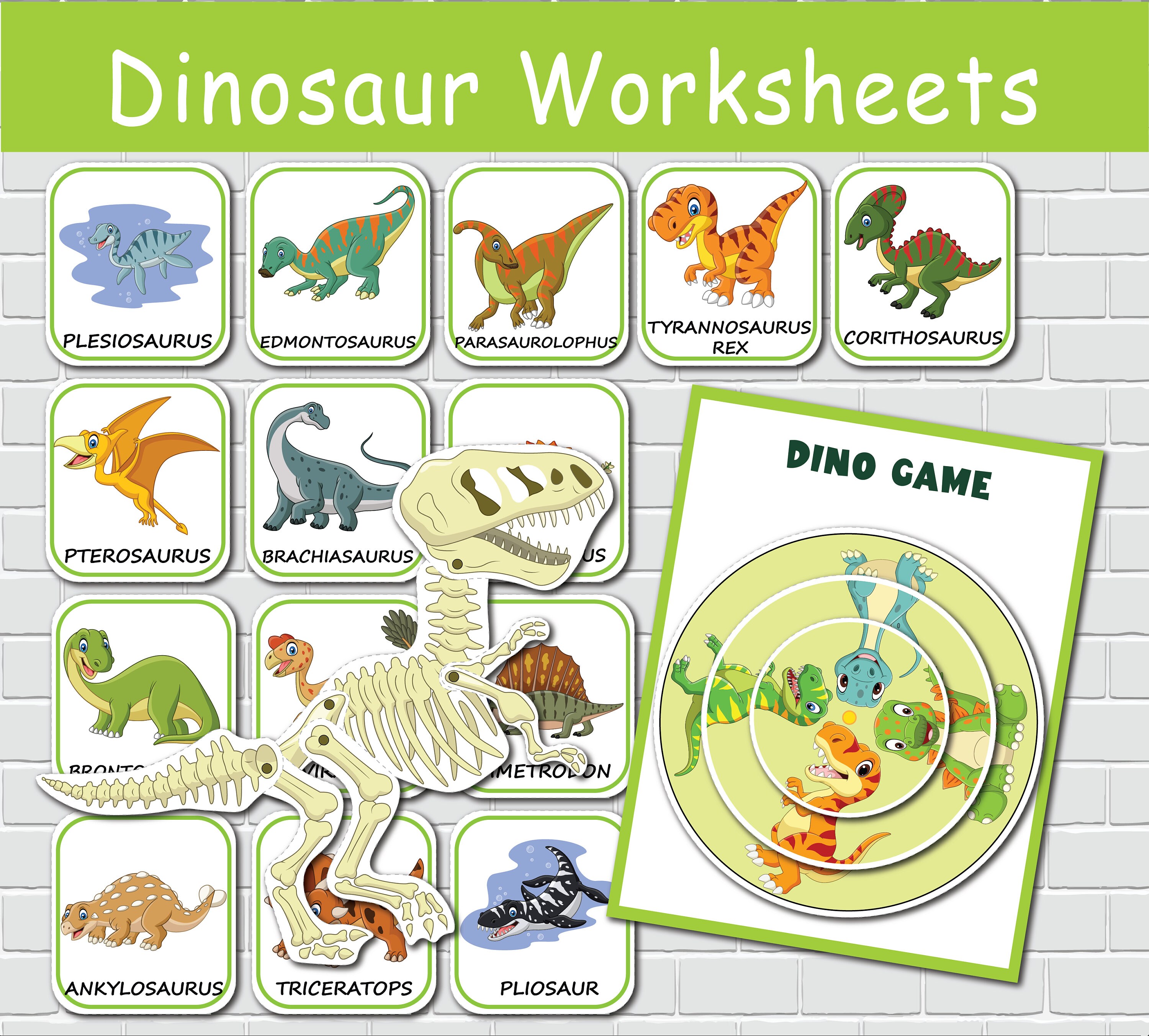 Dinosaur Busy Book Pages for Toddler. Kindergarten Learning | Etsy