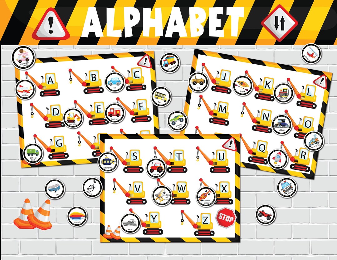 Beginning Sounds and Letter Sounds Activity ABC Busy Book Pages Car ...