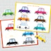 Cars Color Matching Activity for Kids, Toddler Printable, Montessori ...
