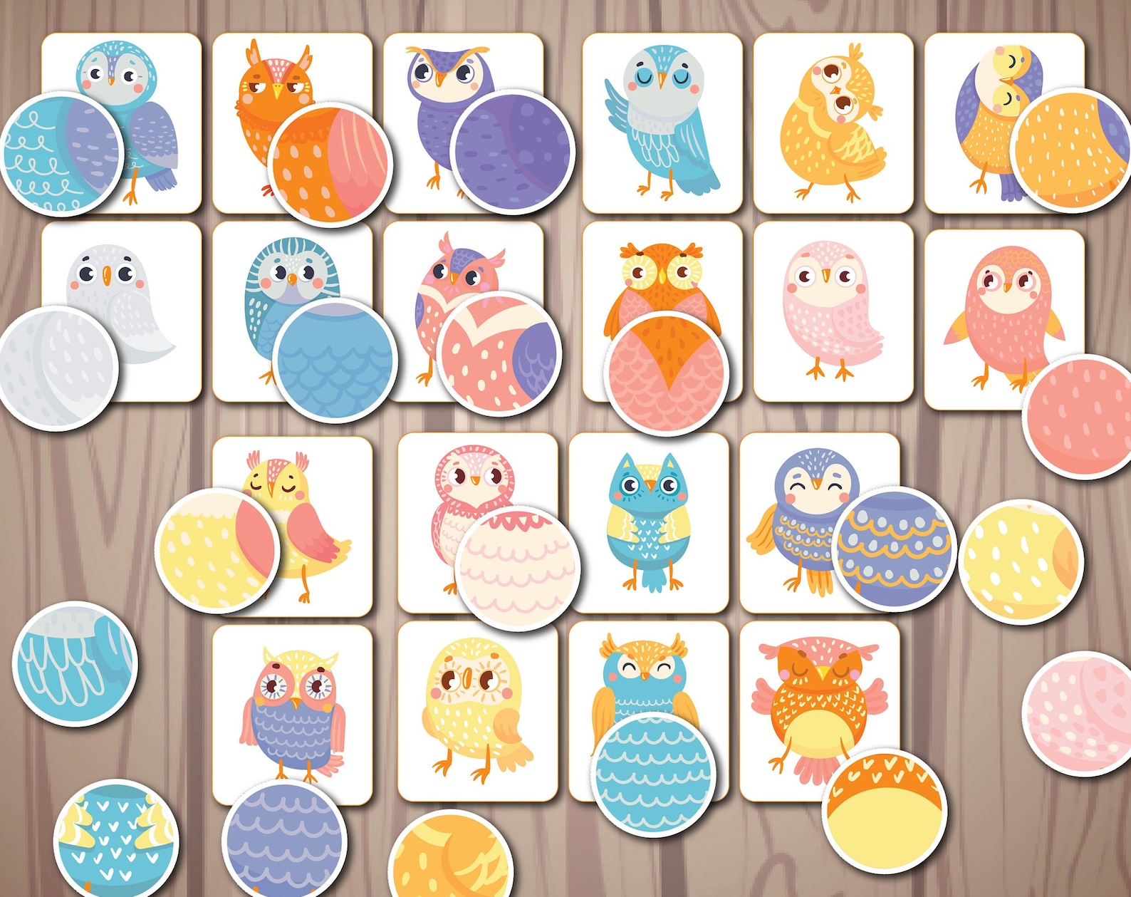 Pattern Matching Activity Toddler Matching Cards Preschool - Etsy