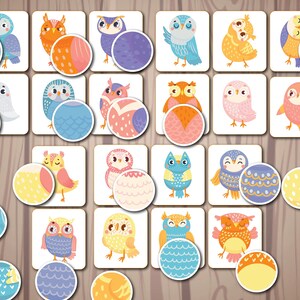 Pattern Matching Activity, Toddler Matching Cards, Preschool Printables ...