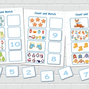 Winter Busy Book, Preschool Quiet Book, Printable Activities, Toddler ...