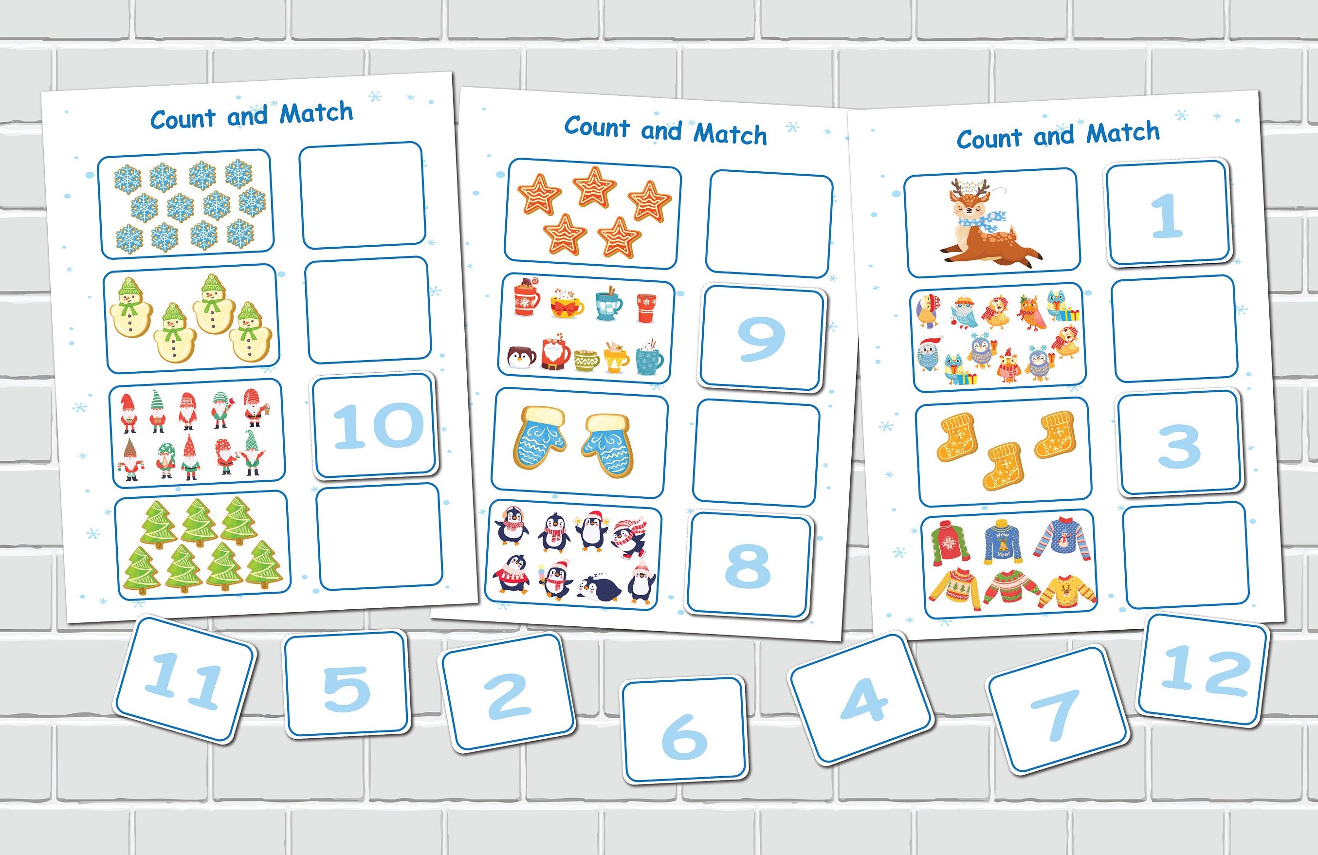 Winter Busy Book, Preschool Quiet Book, Printable Activities, Toddler ...