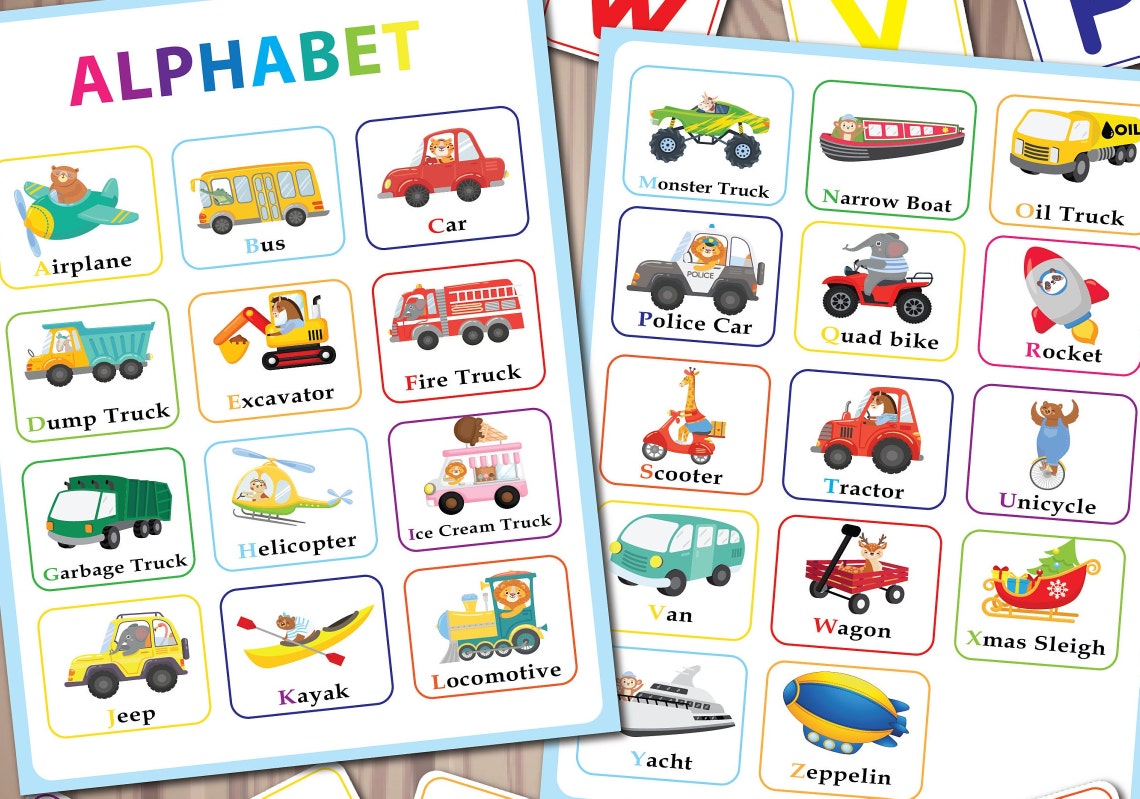 Alphabet Matching Game ABC Printable Activity Busy Book - Etsy