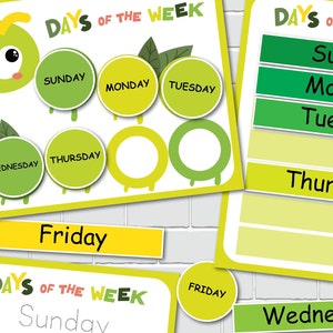 Days of the Week Printable Activity for Kids. Circle Time Learning ...