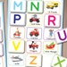 Alphabet Matching Game, ABC Printable Activity, Busy Book Pages ...